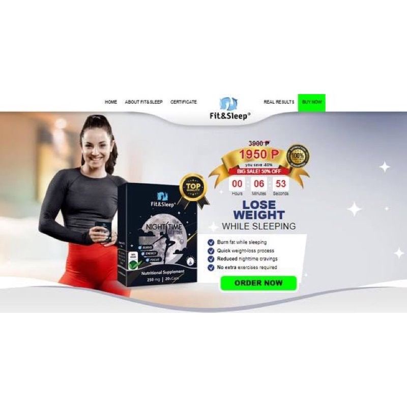 Fit&Sleep 20Capsules Original For Slimming | Shopee Philippines
