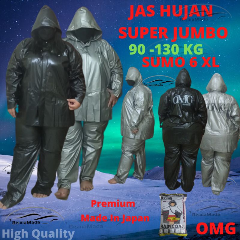Raincoat COAT RAIN COAT Suit SUPER BIG SIZE RAIN COAT JUMBO Large SUMO ...
