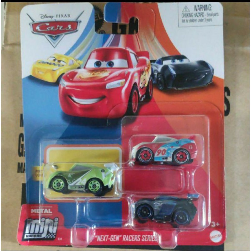 Disney Pixar Cars Mini Racers Next-gen racers series 3-pack (Chase ...