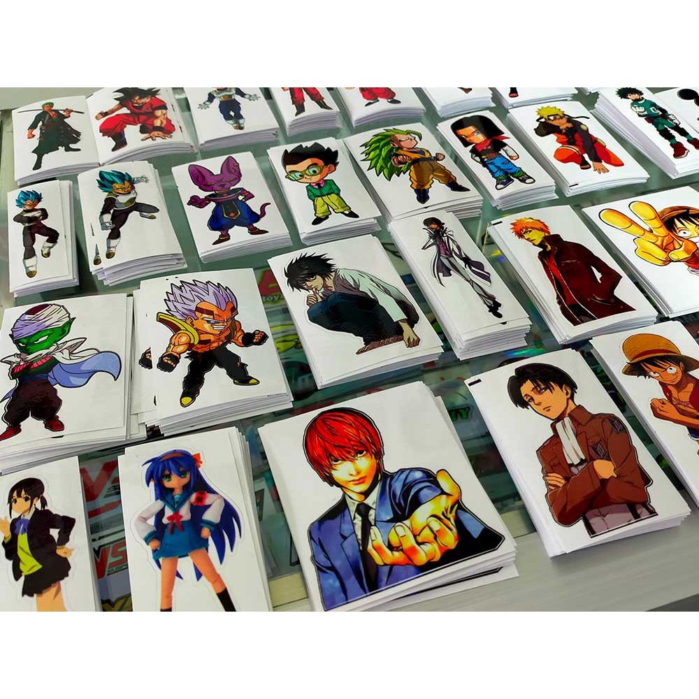 Anime Character Vinyl Sticker Laminated | Shopee Philippines