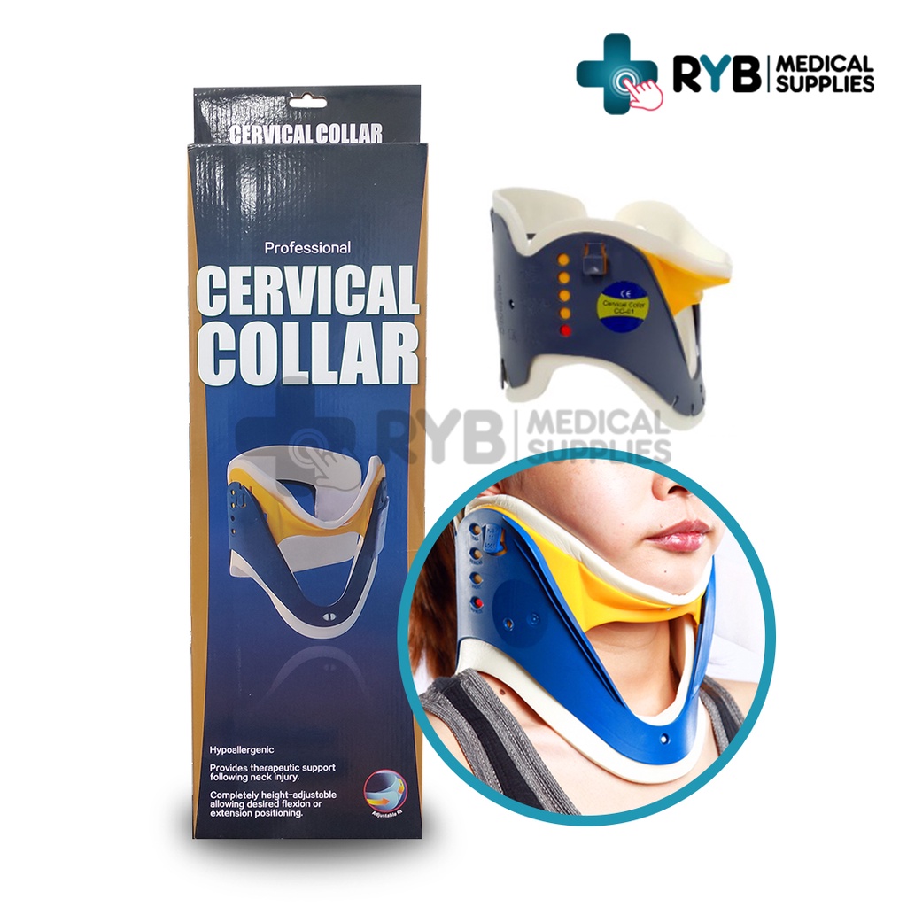 Adjustable Cervical Collar (HARD) Adult & Pedia | Shopee Philippines