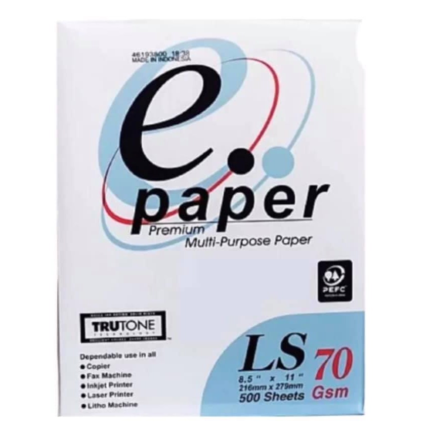 Epaper Bond Paper / Copy Paper / Photo Copy Paper / 70gsm / Short / A4 ...