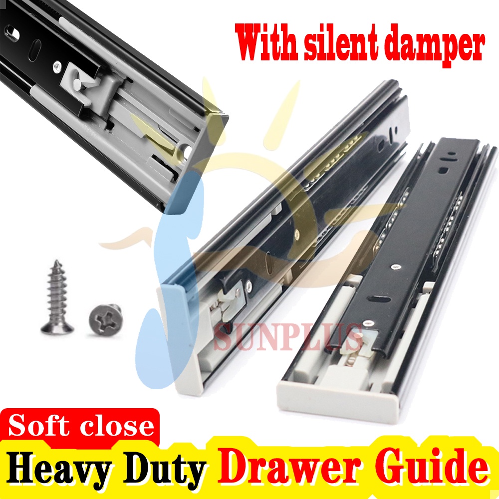 Drawer Slider Heavy Duty Drawer Guide Soft Close Drawer Slide Keyboard ...