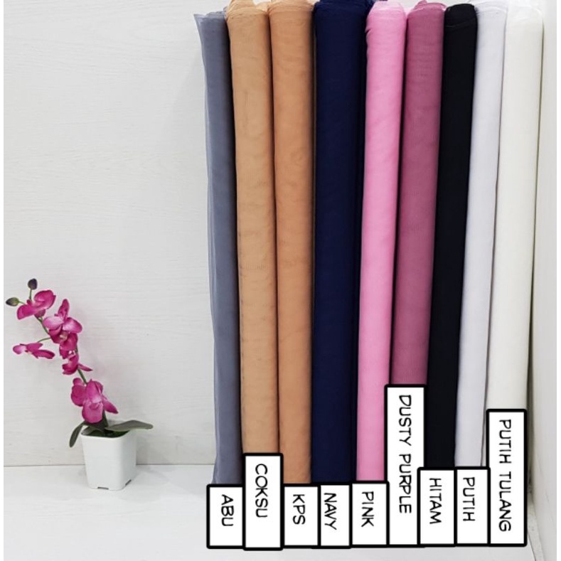 Plain Tile Fabric / lemes Tulle / Fine Tulle (Price per 0.5m) | Shopee ...