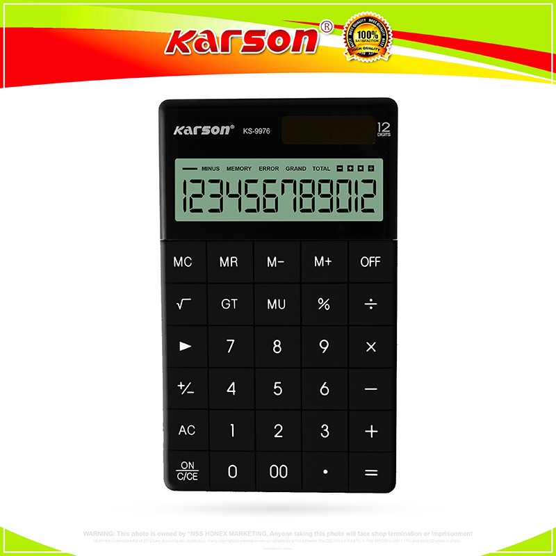 KARSON calculator solar 12-digit display KS-9976 calculator is suitable ...