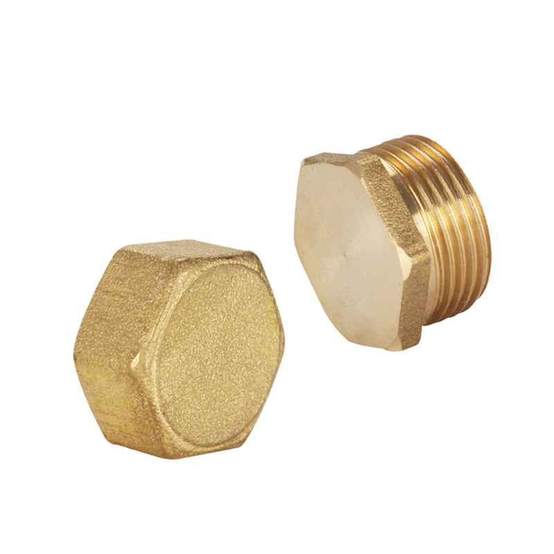 All copper thickened inner screw plug pipe cap inner and outer screw ...
