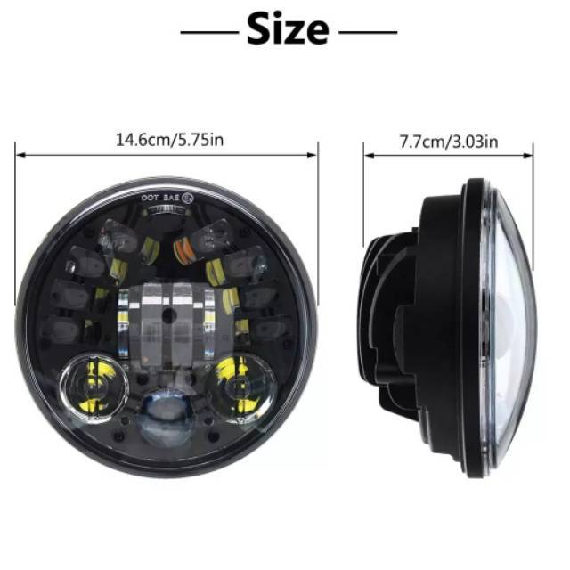 Original 5,7in 16led daymaker headlights | Shopee Philippines