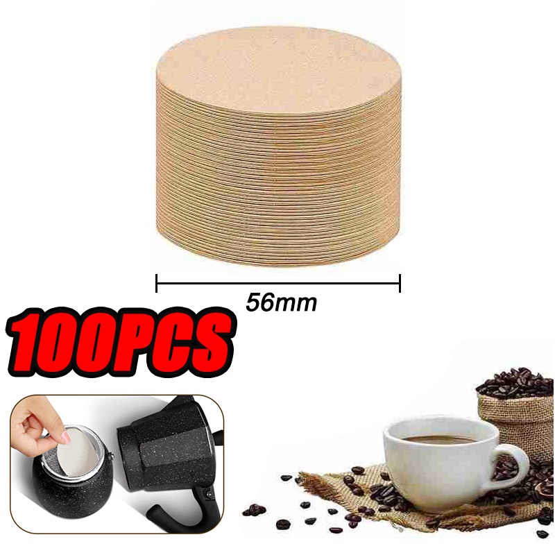 100 Pcs V60 Drip Filter Paper Coffee Maker Filter Natural wood pulp ...