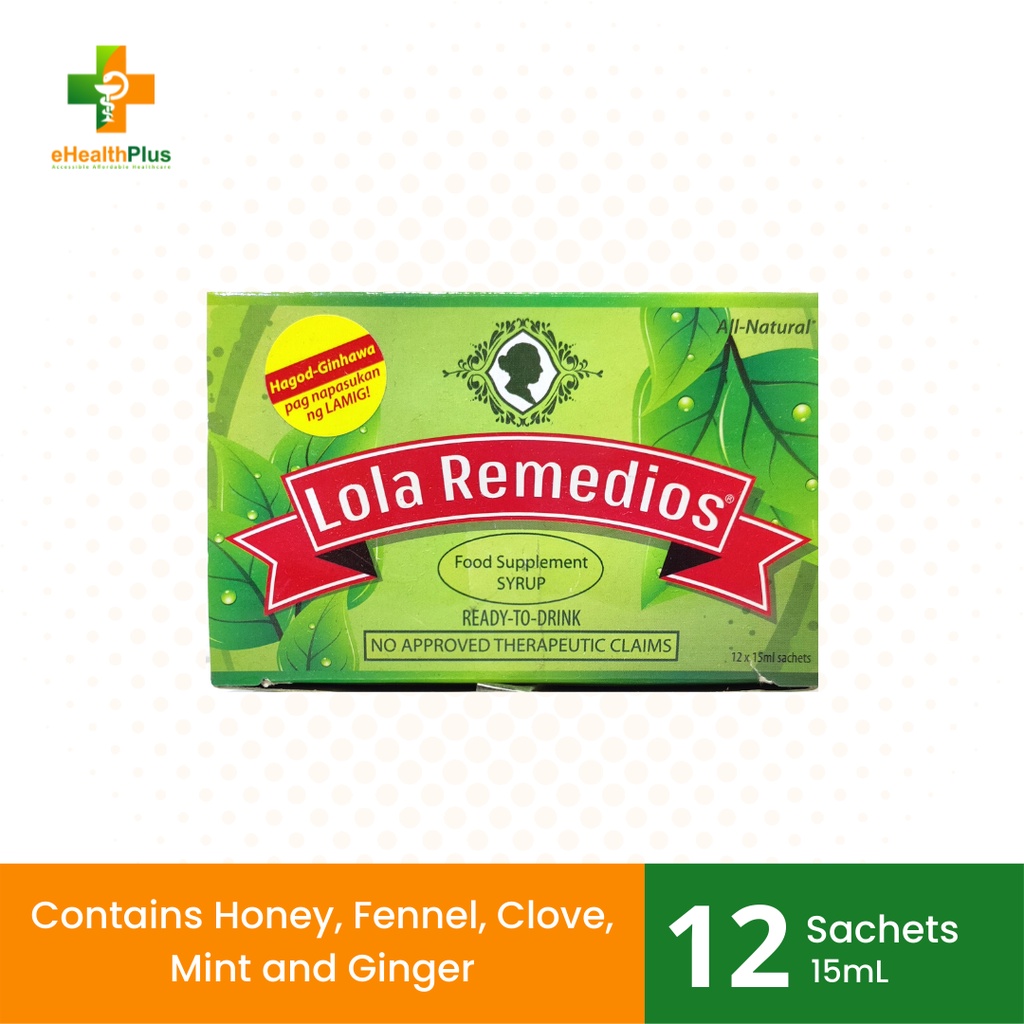 Lola Remedios Ready-To-Drink Syrup Sachet 12's | Shopee Philippines