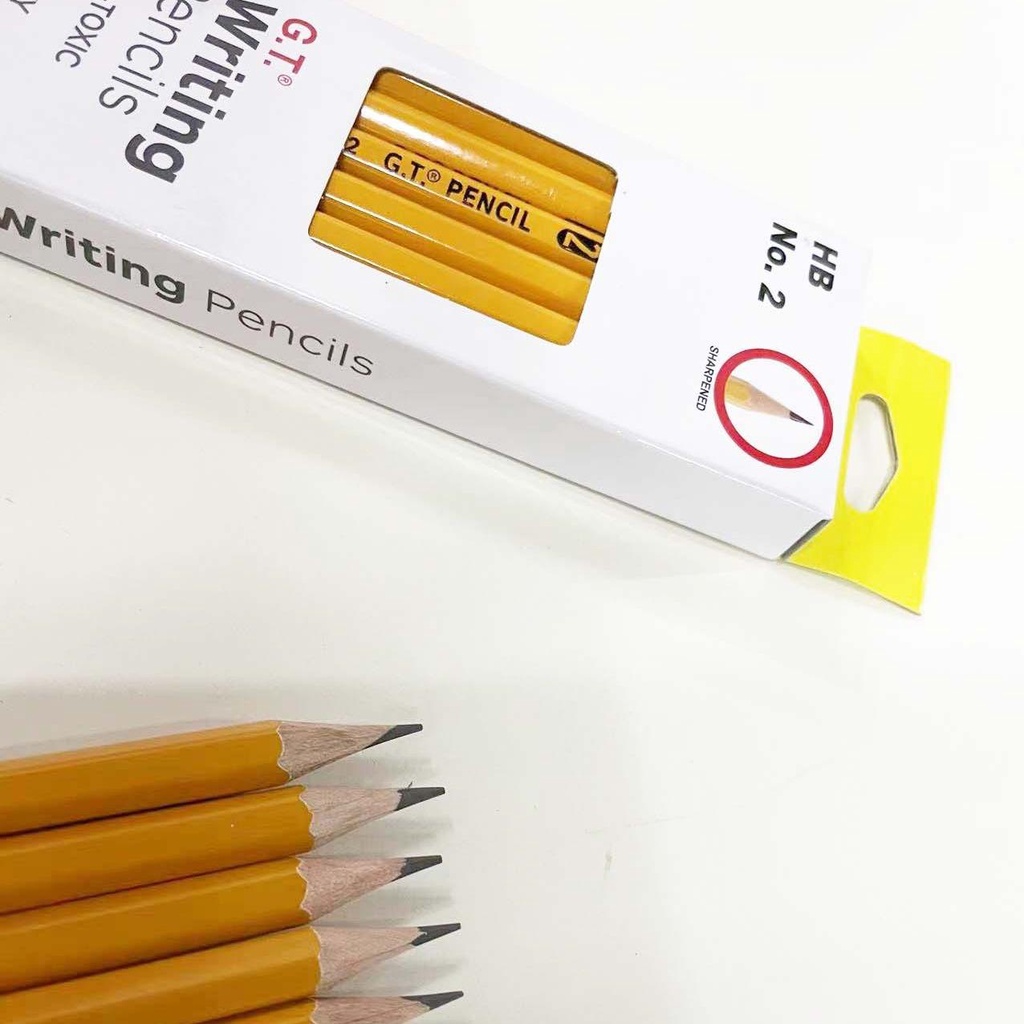 GT HB PENCIL 12 PCS PER BOX HB No. 2 SCHOOL AND OFFICE USE | Shopee ...