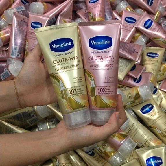 Vaseline Gluta Hya Dewy Radiance Flawless Bright 200ml Brightening Body ...
