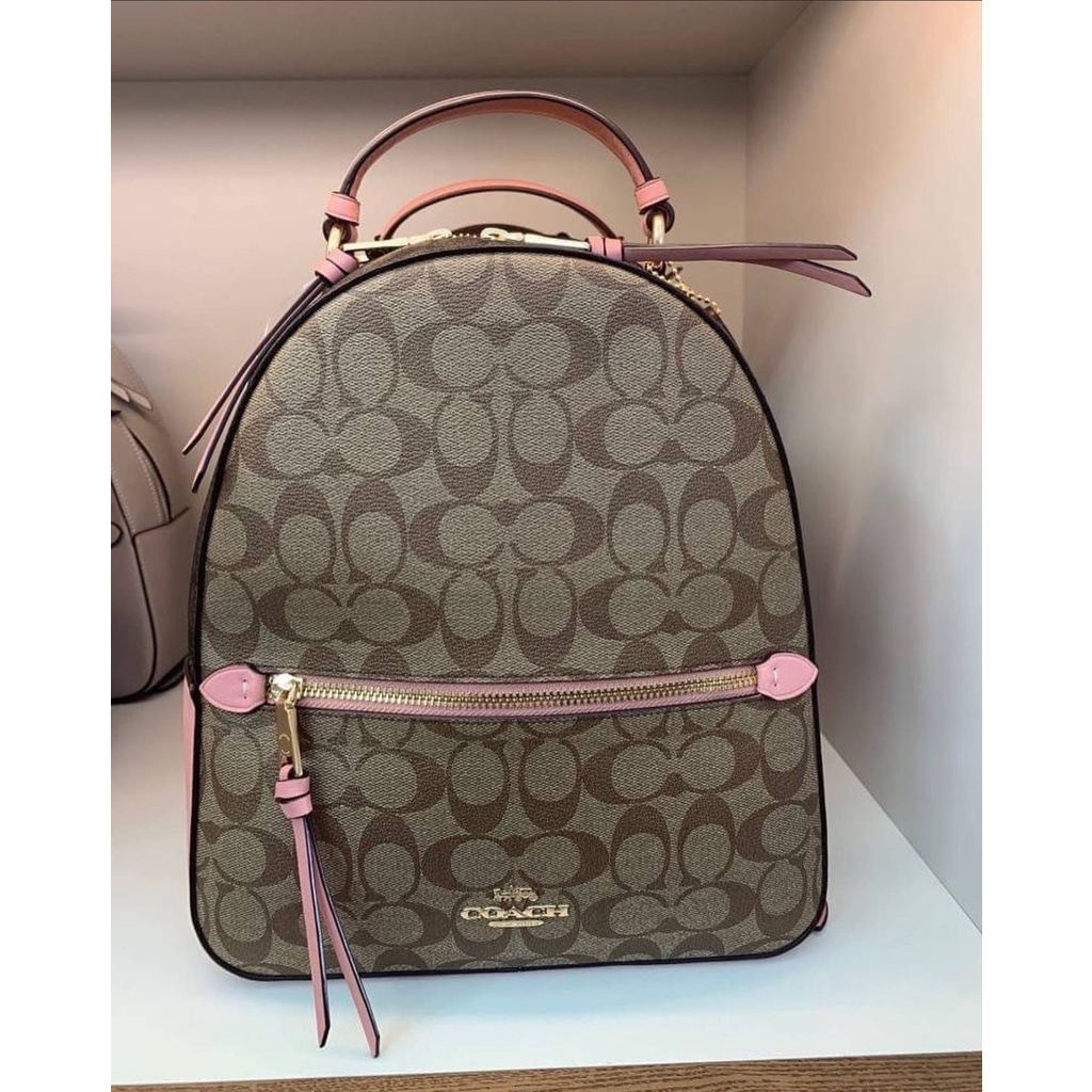 Coach Jordyn Backpack With Signature Canvas And Crossgrain Leather ...