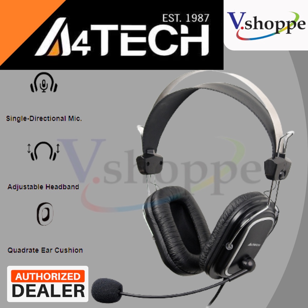 A4Tech HS-50 Call Center Home Office Work Headset / Headphones with Mic ...