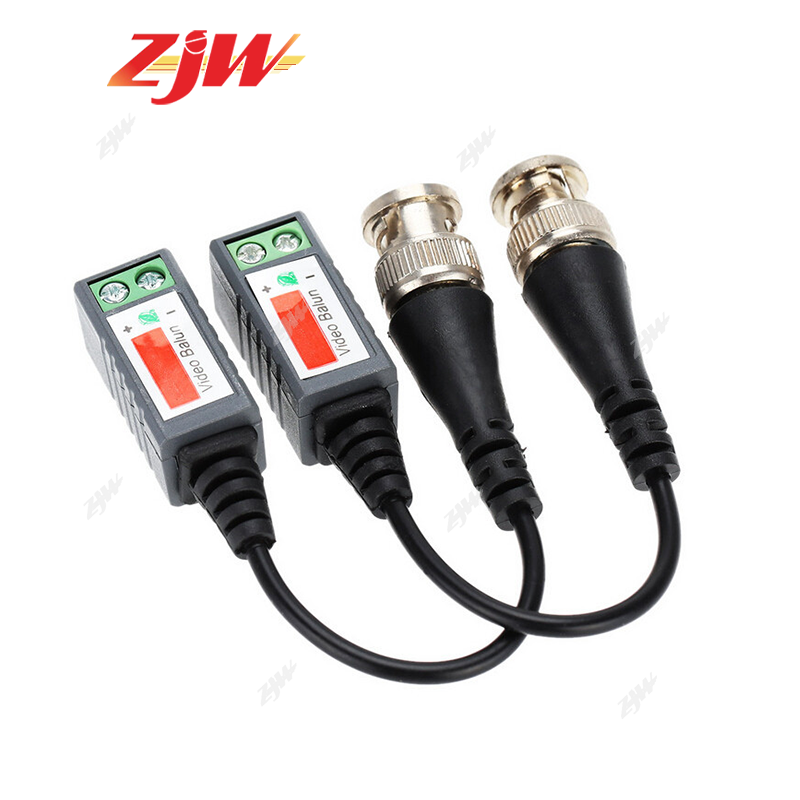 ZJW 1 pair 1080P AHD/HD-CVI/TVI/CVBS HD Video Balun Transmitter Cat5 ...