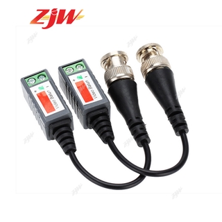 ZJW 1 pair 1080P AHD/HD-CVI/TVI/CVBS HD Video Balun Transmitter Cat5 ...