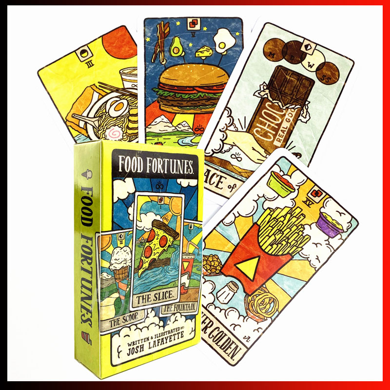 78Pcs New English Tarot Deck Food Fortunes Tarot Divination Card ...