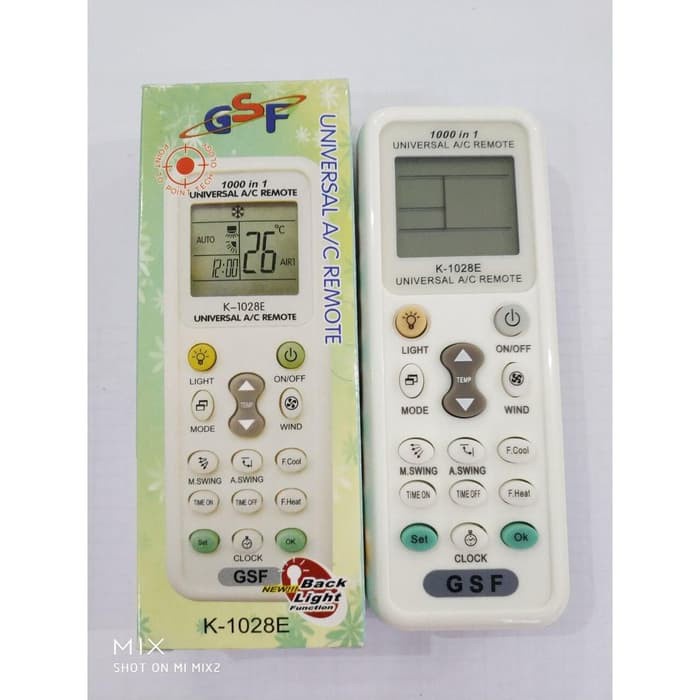 Multi K 1028 E Similar Chunghop Universal Air Conditioner Remote