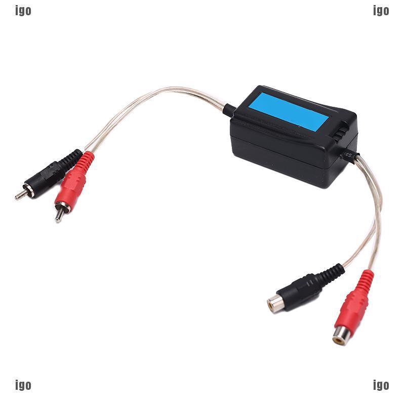【COD】3.5mm RCA Ground Loop Isolator Audio Stereo Hum Noise Filter Audio ...