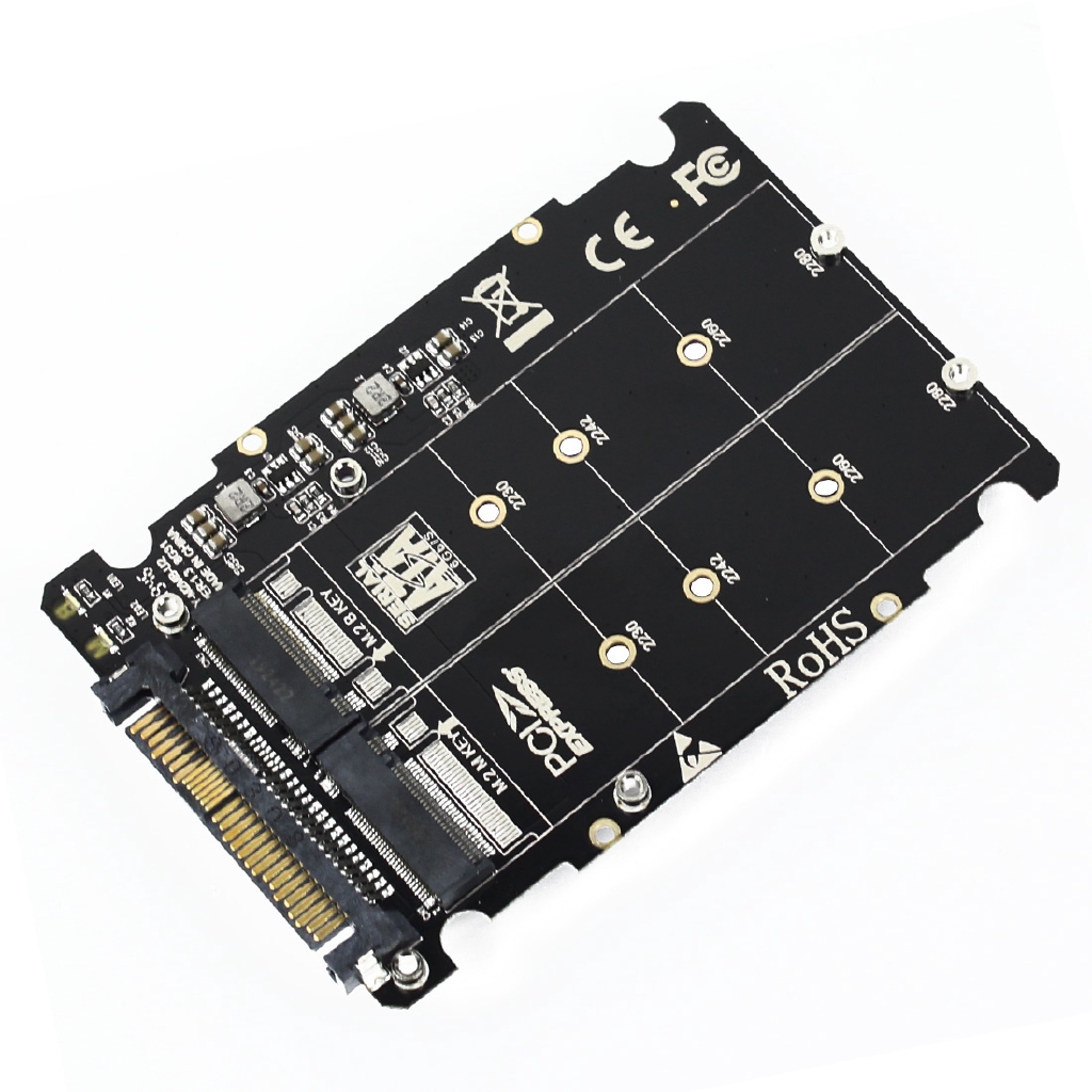 NGFF M.2 SSD M Key to U.2 Adapter 2 in 1 M2 NVMe SATA-Bus to PCI ...