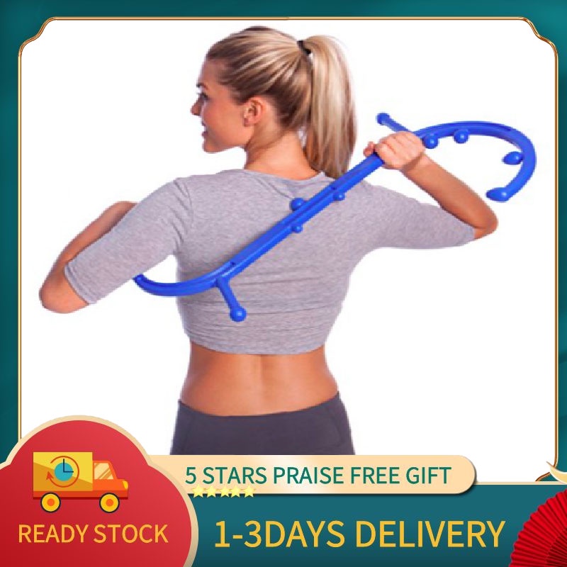 S-Shaped New Hook Massager Neck Self Muscle Pressure Stick Tools ...