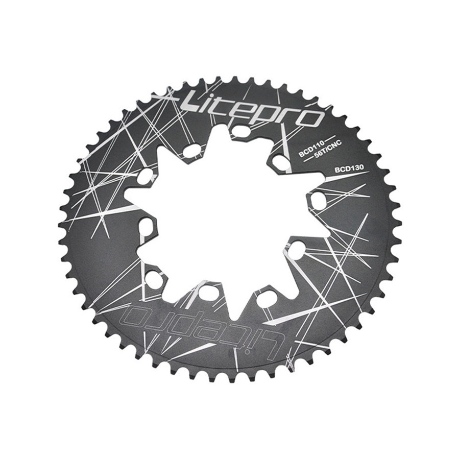 Litepro Folding Bike 54 56 58T Oval Chainring Dual BCD 110 130MM ...