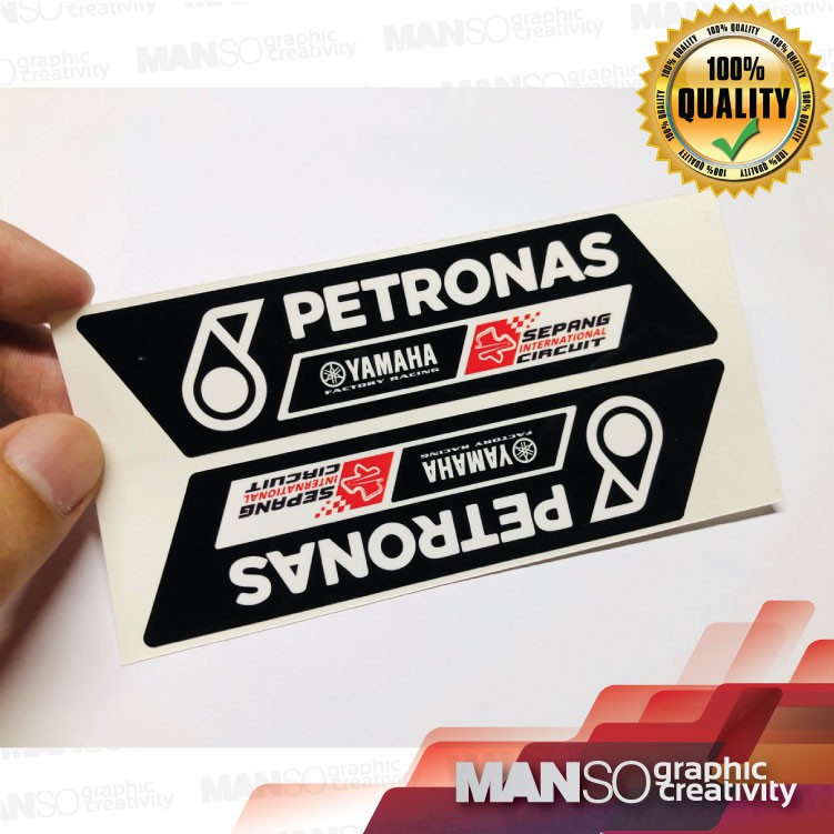 Sticker Petronas Yamaha Sepang Racing Team Sticker [x2pcs] G133 ...