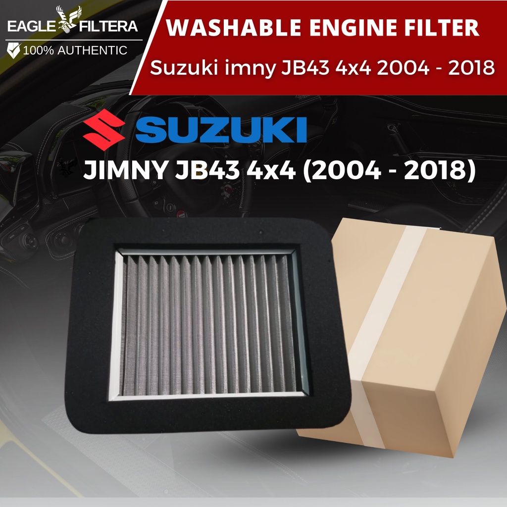 Filtera Washable Lifetime Engine Air Filter For Suzuki Jimny JB43 4x4 ...