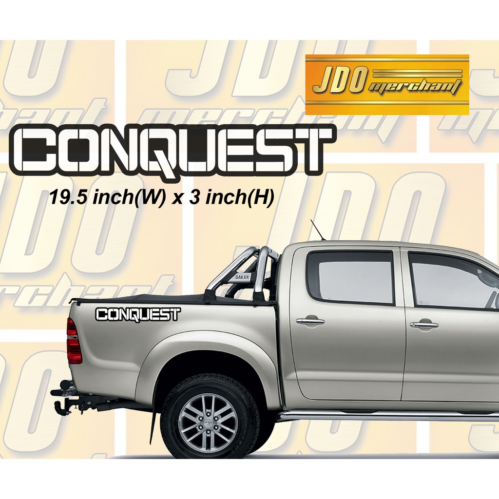 Hilux Conquest Body Cutout Sticker 1 pair | Shopee Philippines