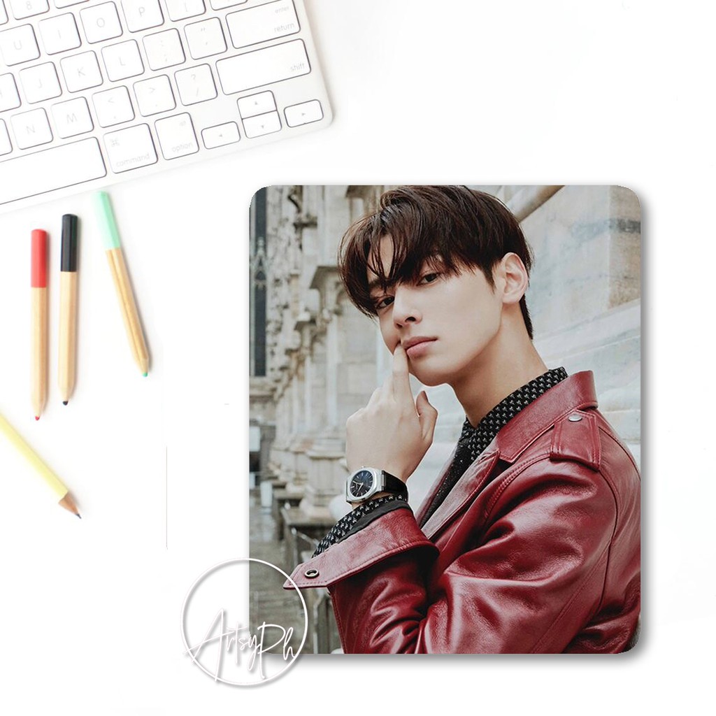 Artsy Mouse Pad (5mm Thick) - Korean Actor CHA EUN WOO | Shopee Philippines