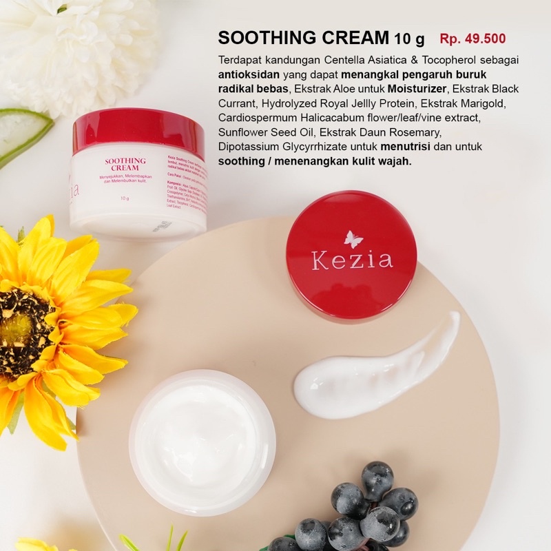 Kezia Skin Care Soothing Cream 10g | Shopee Philippines