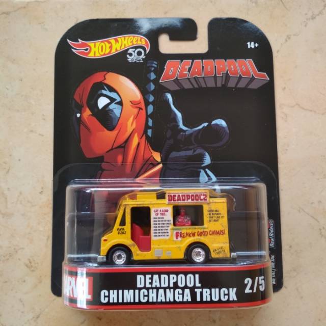 Hot wheels hotwheels retro marvel deadpool chimichanga truck 50 years ...