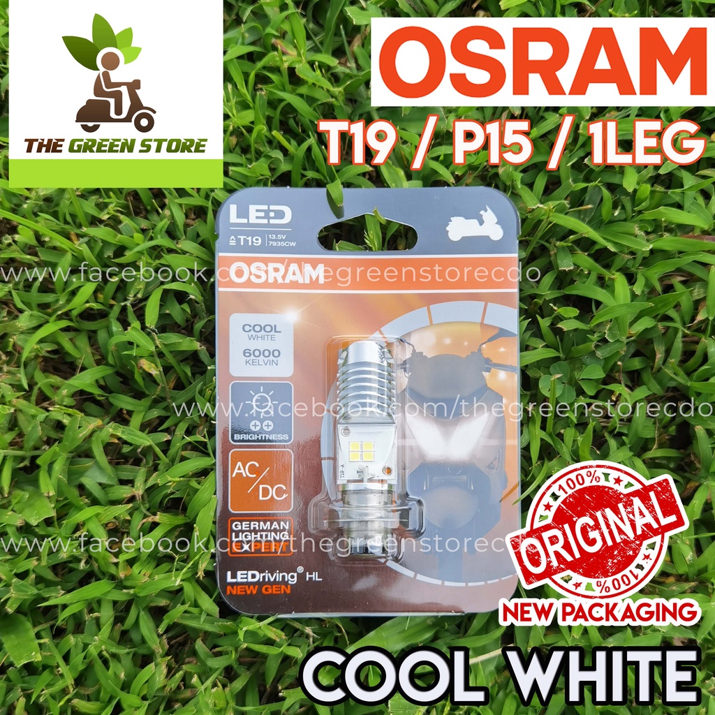OSRAM T19 (1 Leg) Cool White LED Motorcycle Headlight Bulb (NEWGEN) | Shopee Philippines