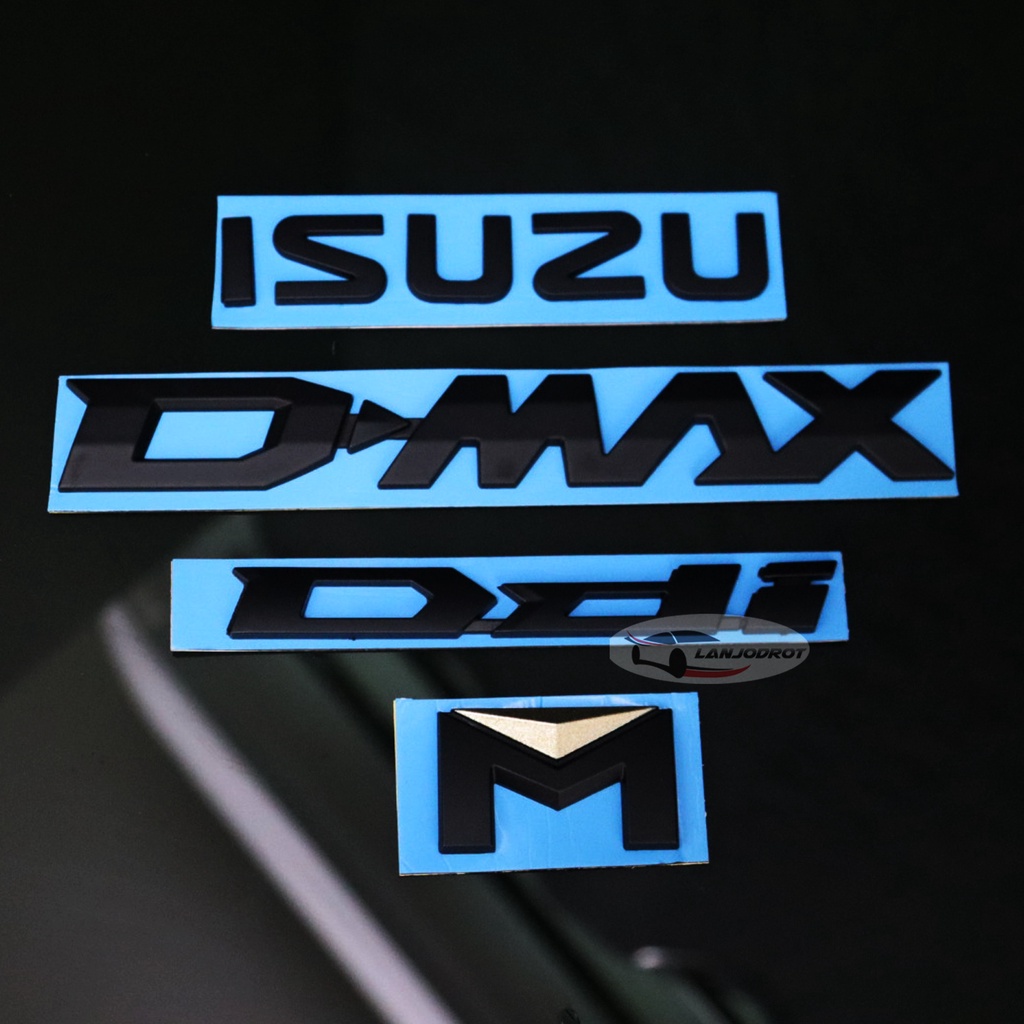 All New ISUZU D-MAX Ddi M/AT 2020 Set 4pcs Logo Badge Embossed 2020 ...