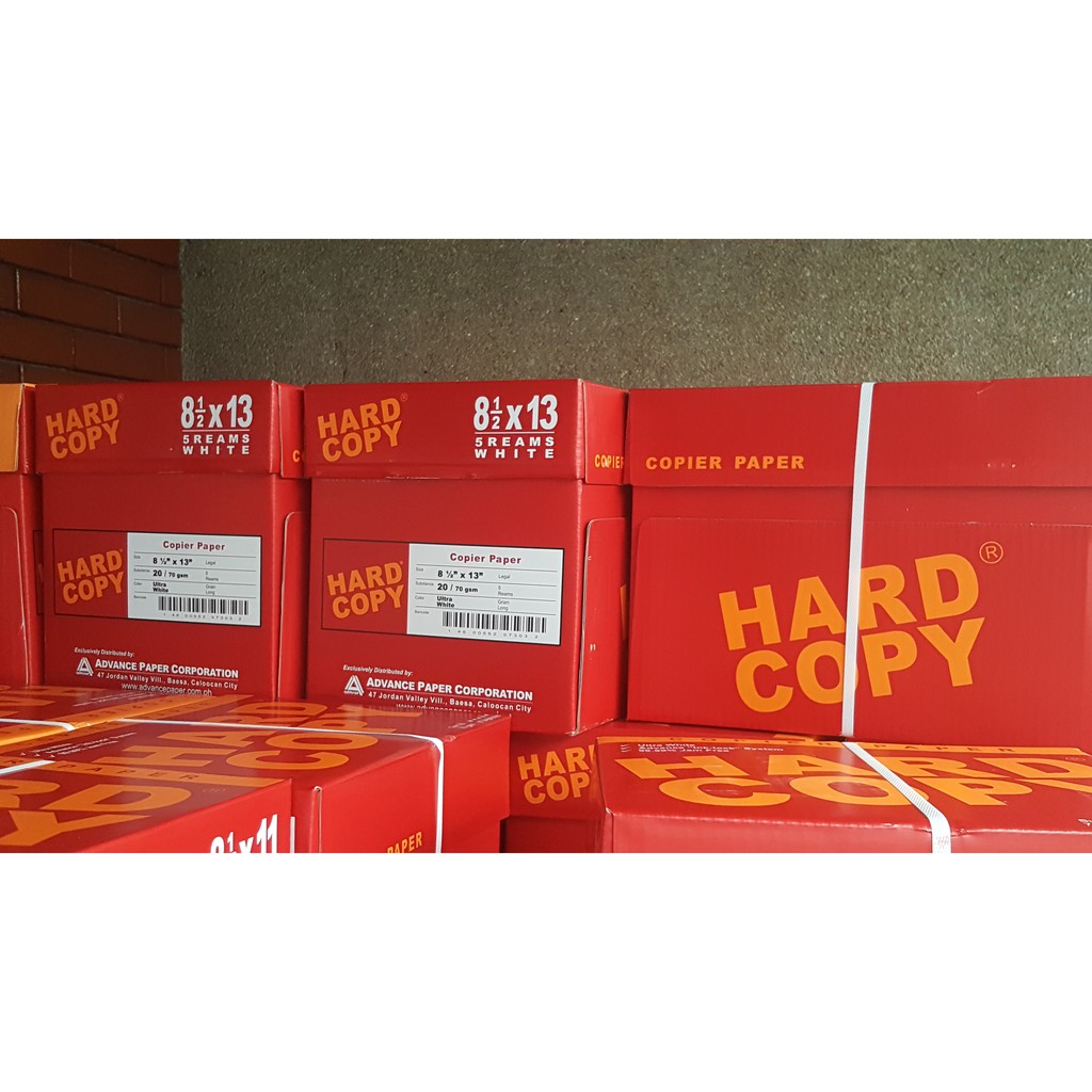 Hard Copy 70gsm - MAX 1 REAM ONLY for pouch orders | Shopee Philippines
