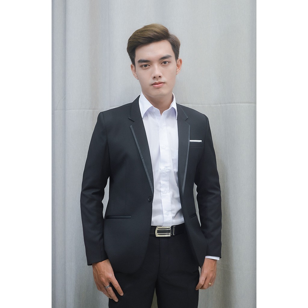 Men's Suit With 1 Black body Button With Black Border | Shopee Philippines