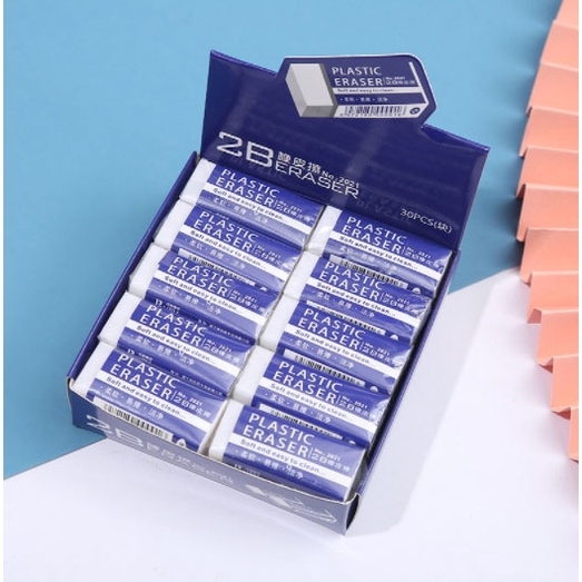 1pc, 2B white Plastic Eraser , art student pencil eraser, stationery ...