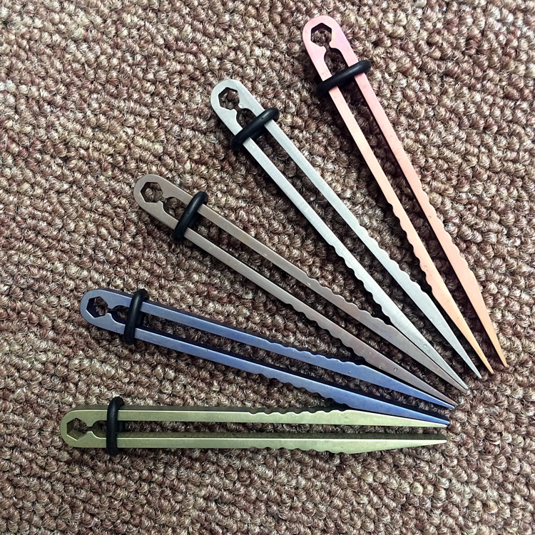 Rust free mini titanium alloy tweezer EDC gear clamp pick up clip ...