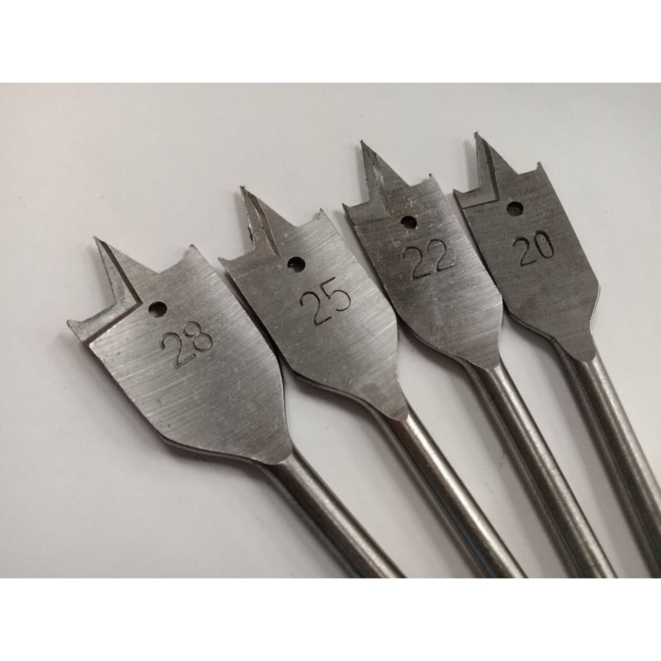 Flat Wood Bit 20mm / 22mm / 25mm / 28mm (PER PIECE) | Shopee Philippines