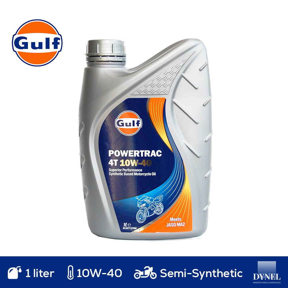 Gulf Power Trac 4T 10W40 Semi-Synthetic Motor Oil 1L | Shopee Philippines
