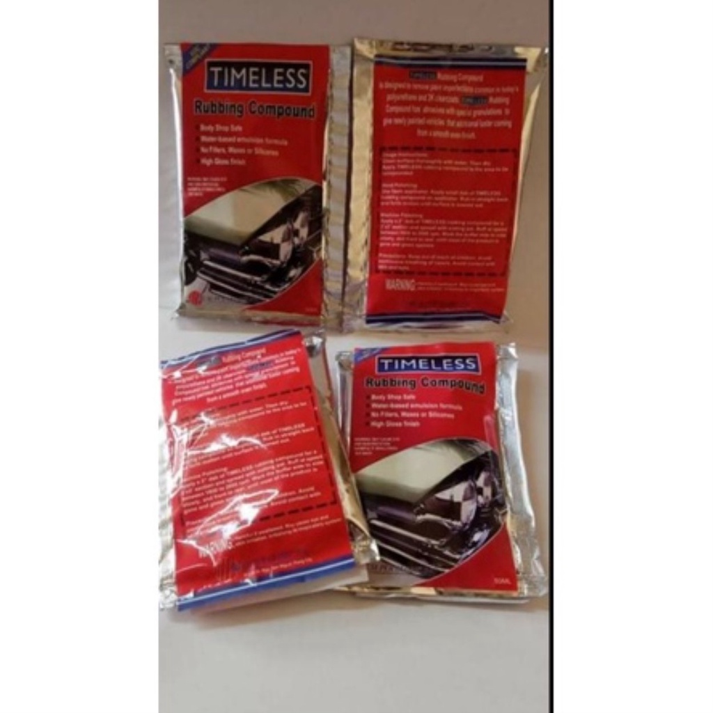 TIMELESS RUBBING COMPOUND 50ML - WATERBASE ( SACHET) | Shopee Philippines