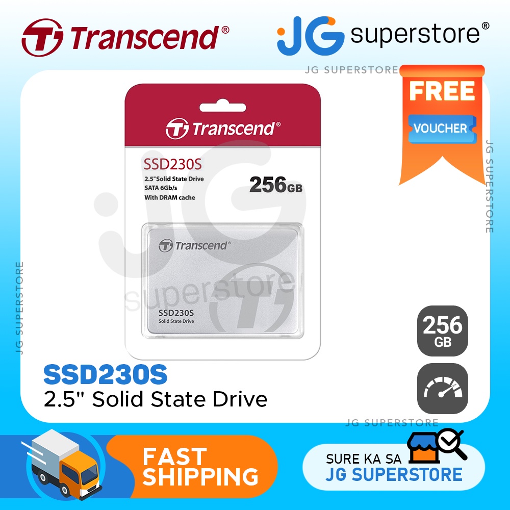 Transcend 256GB 2.5" SATA III SSD Solid State Drive w/ DDR3, 3D NAND ...