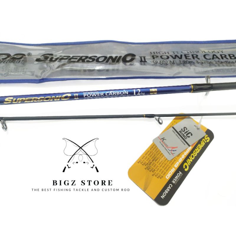 Daido SUPER SONIC II CARBON ROD 8-17 LBS FUJI CONNECT 2 LENGTH 180 CM ...