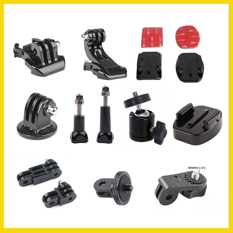 GoPro Accessories Set Buckle Base Mount Sticker Screw Monopod Adapter ...