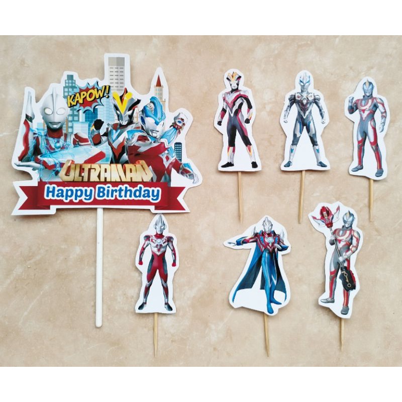 Ultraman ULTRAMAN Character cake topper Rice Decoration Birthday cake ...