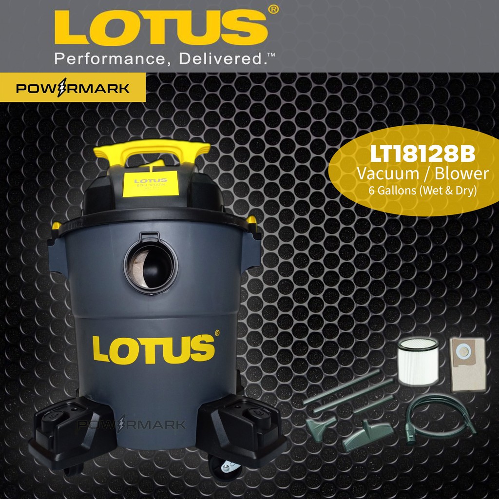 Lotus LT18128B Vacuum Blower (6 Gallons) for Wet and Dry [POWERMARK ...
