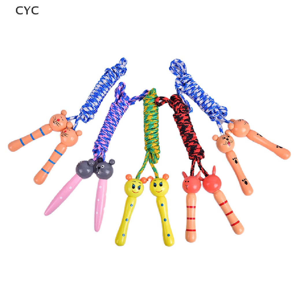 CYC Kids Jump Ropes Wood Handle Sport Bodybuilding Fitness Cartoon ...