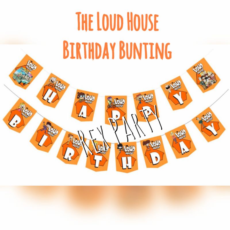 Loud House Banner/Loud House Bunting/Vanner Happy Birthday Loud House ...