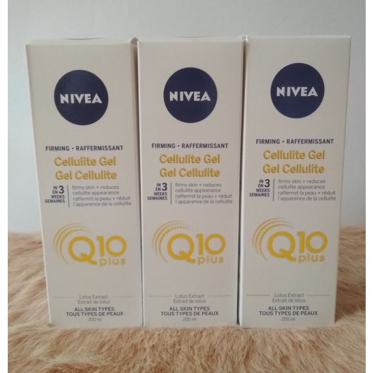 NIVEA Q10 Plus Firming + Cellulite Gel Cream (200ml) | Shopee Philippines