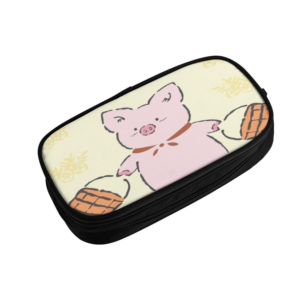 Zashikibuta Pencil Case Big Capacity Pen Bag Double Zippers Pencil Box ...