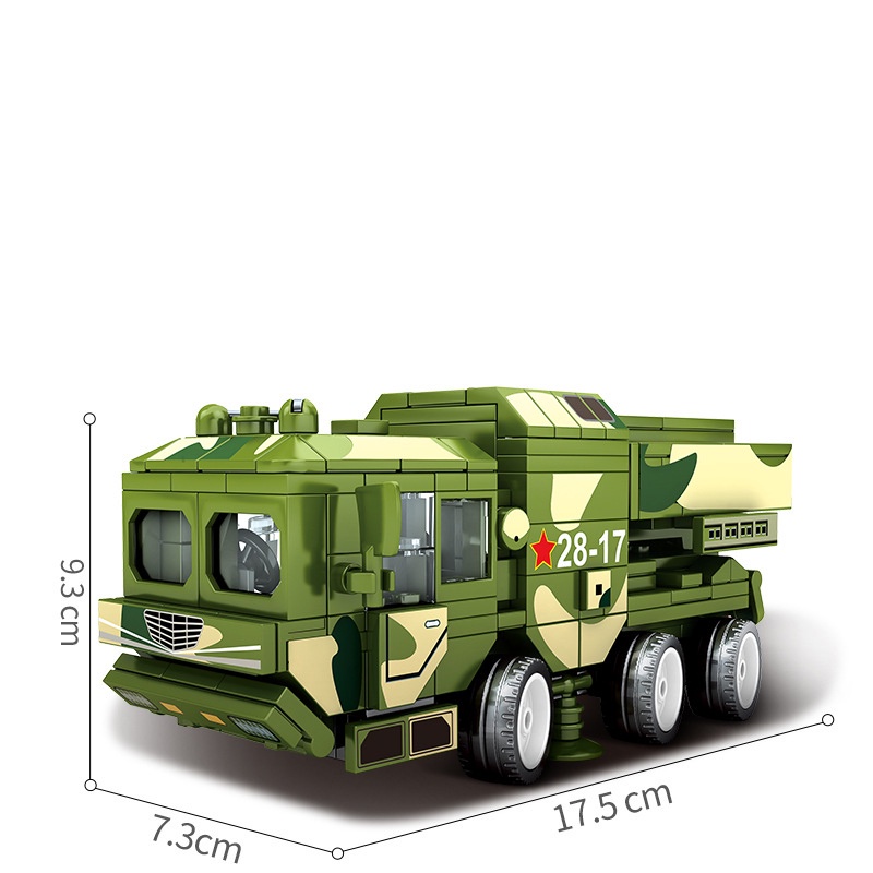 Sembo small particles Military WW2 Anti-aircraft Missile Tank Model ...